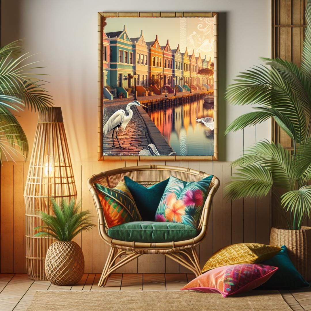 Rainbow Row and Egrets: an Ode to Charleston's Coastal Charm, Instant ...