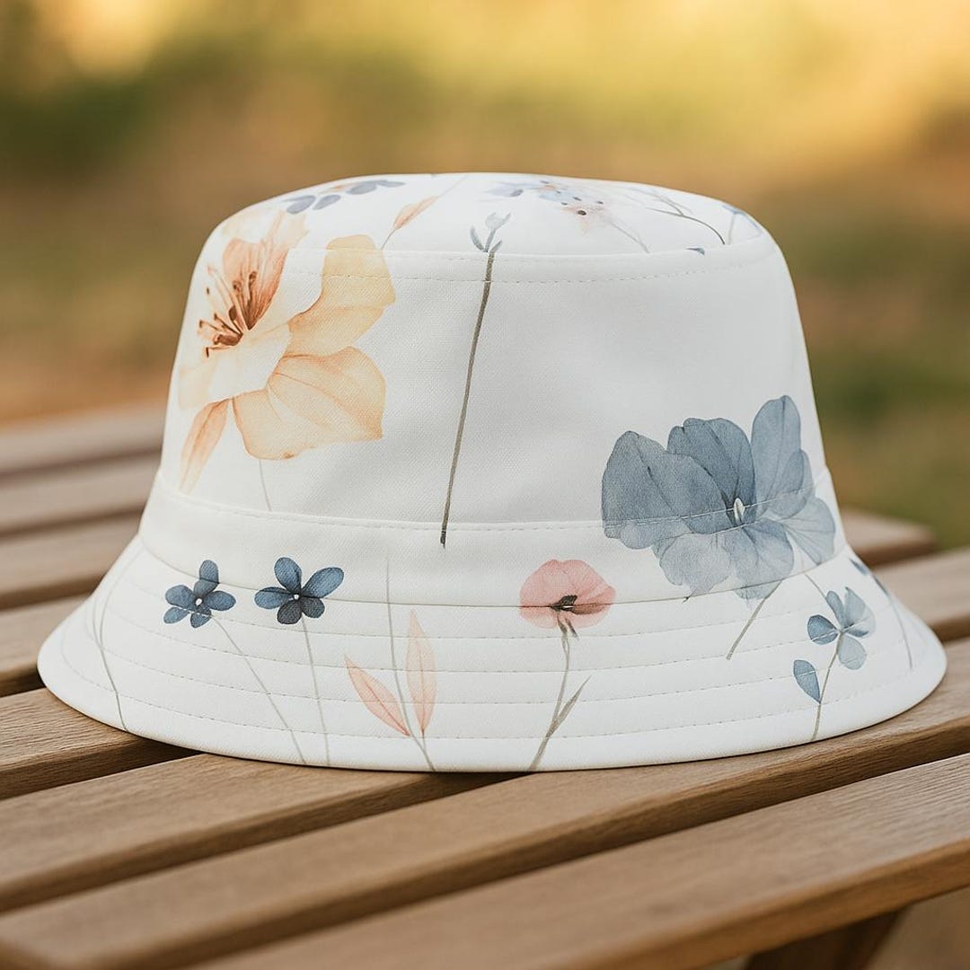 Floral Bucket Hat – Tropic Blooms, Unisex Outdoor Style - Etsy