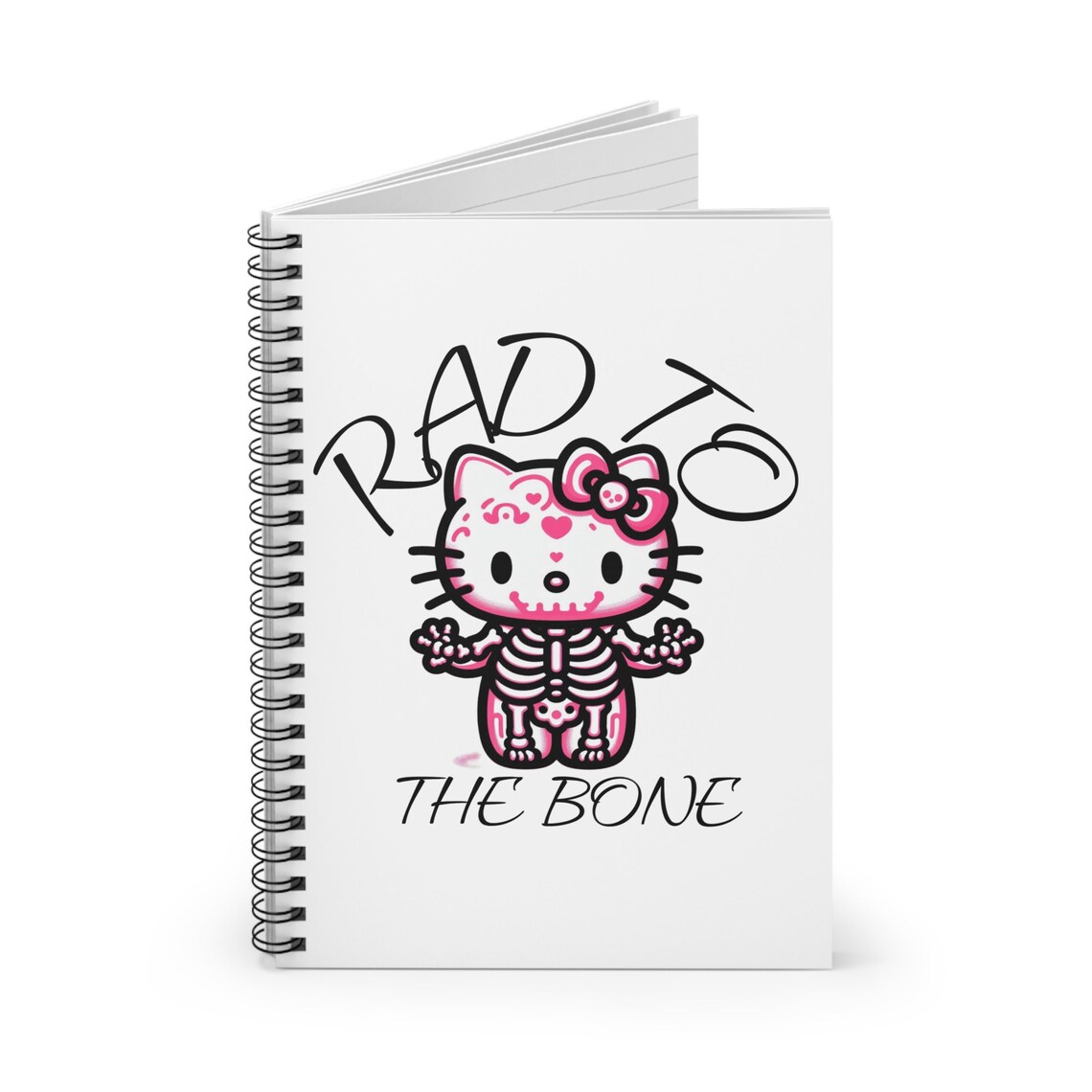 Hello Kitty Spiral Notebook: Rad to the Bone, Ruled Line - Etsy