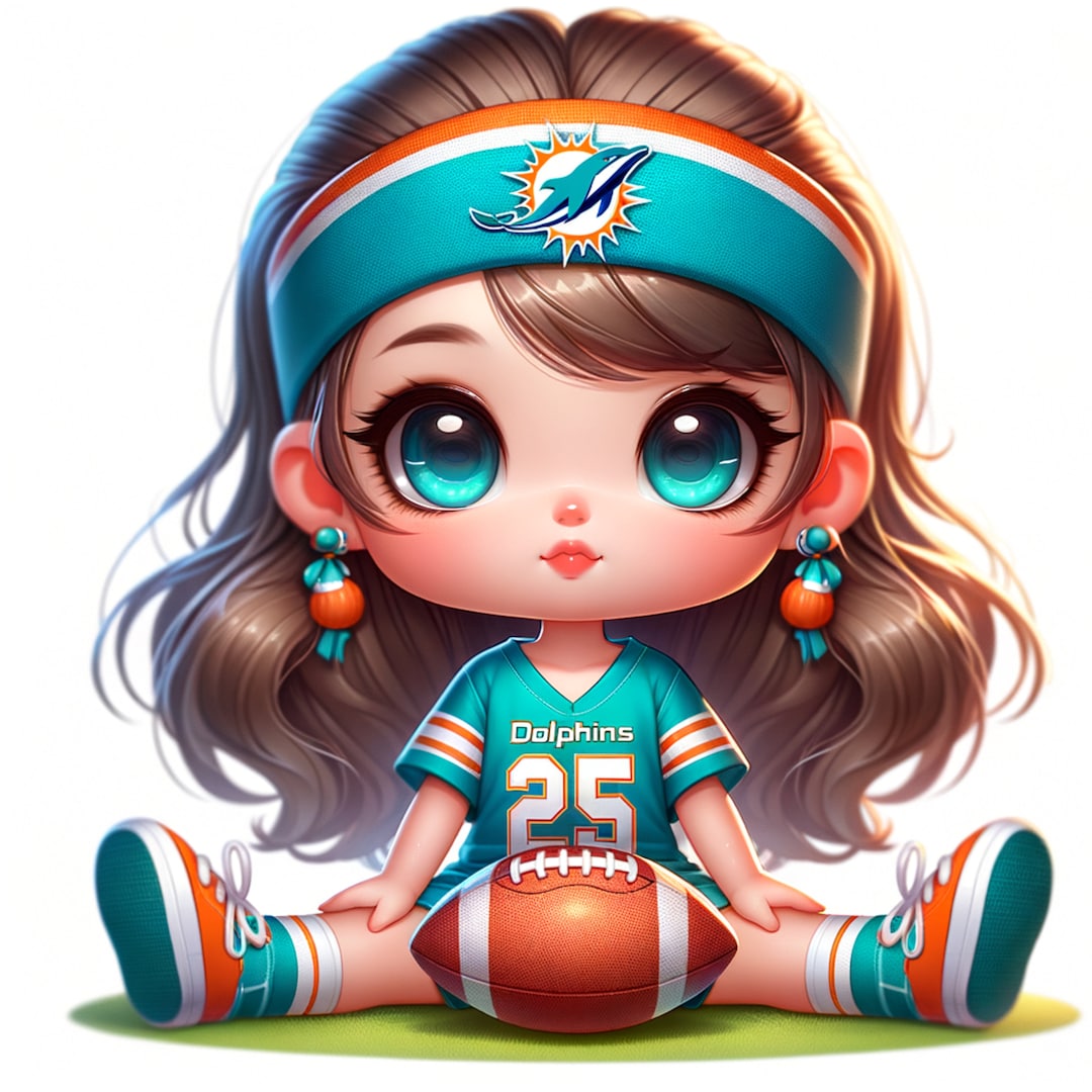NFL Team Spirit Doll Miami Dolphins: Adorable Printable Designs for T ...