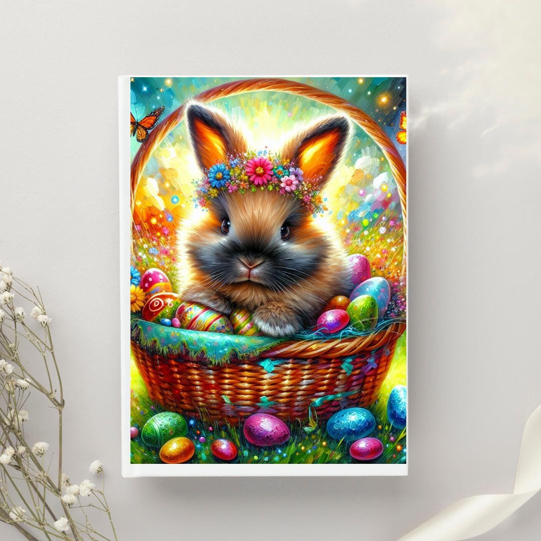 Hop Into Easter Bunny Basket, Instant Downloads, Wall Art, Easter Wall ...