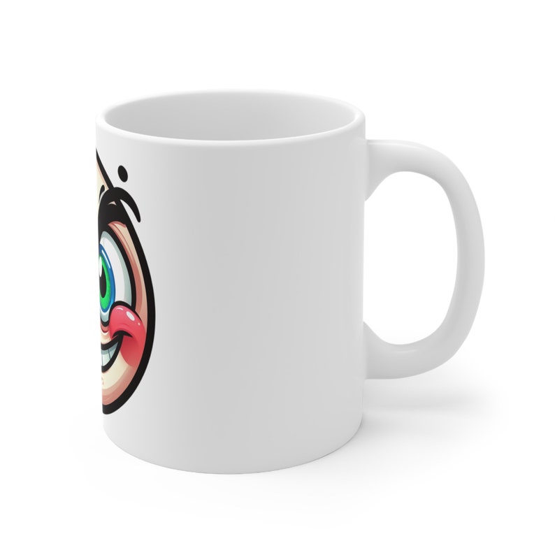 Wacky Whimsy 11 Oz Confusion Emoji Mug Quirky Cup for Fun-filled Sips ...