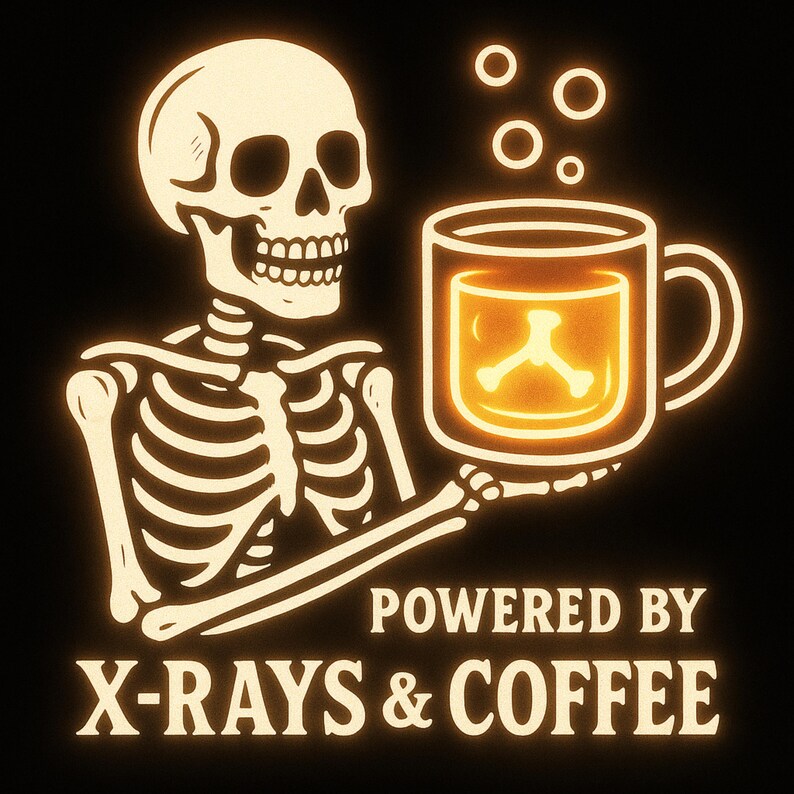 Radiology Skeleton Digital PNG Bundle – Fun X-ray Tech Designs ...