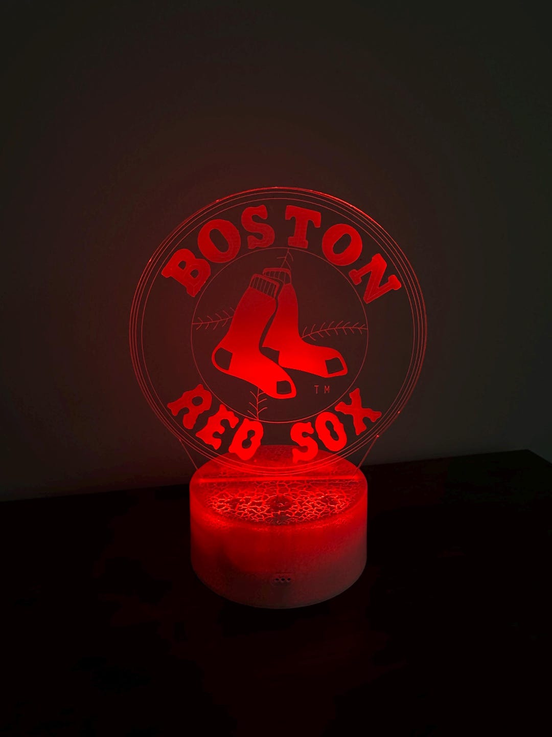 Boston Red Sox 3D Night Lamp, 3D Night Light, Home Decor Illusion Light ...