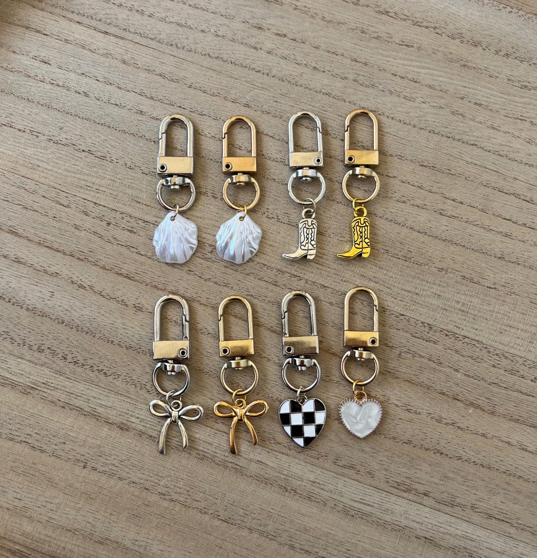Charm Keychains - Keychains - Mini Keychains - Micro Keychains - Dainty ...