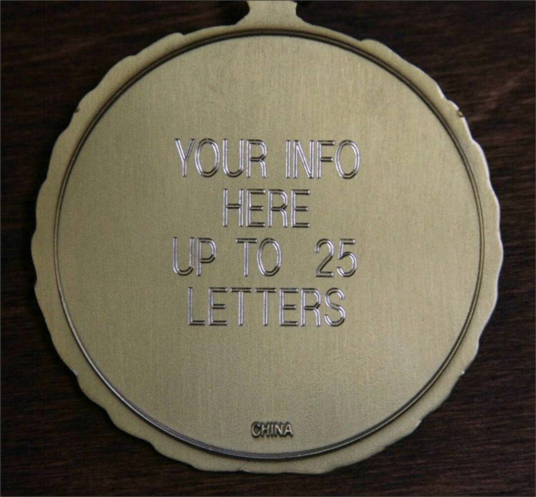 Medallion Engraving Engraving Personalizing Medallion Engraved ...