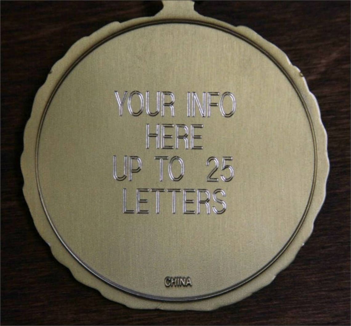 Medallion Engraving Engraving Personalizing Medallion Engraved ...