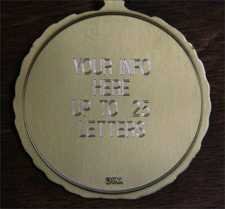 Medallion Engraving Engraving Personalizing Medallion Engraved ...