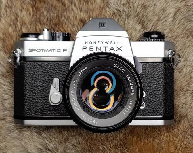 Vintage Pentax Spotmatic F 35mm Film SLR Camera With Lens 1960s ...
