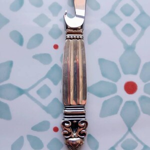Vintage Georg Jensen Sterling Silver Bar Knife - Cheese & Beer Opener ...
