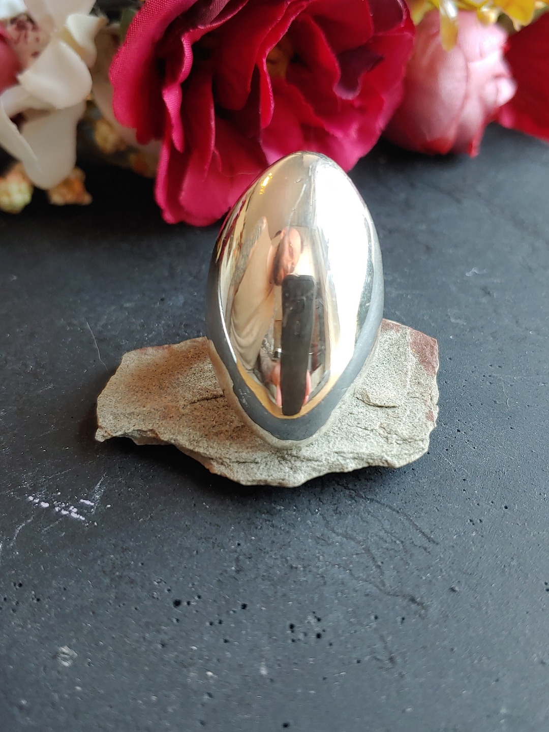 Kaunis Koru Sterling Silver Dome Ring- Finnish Silver - Sterling Silver ...