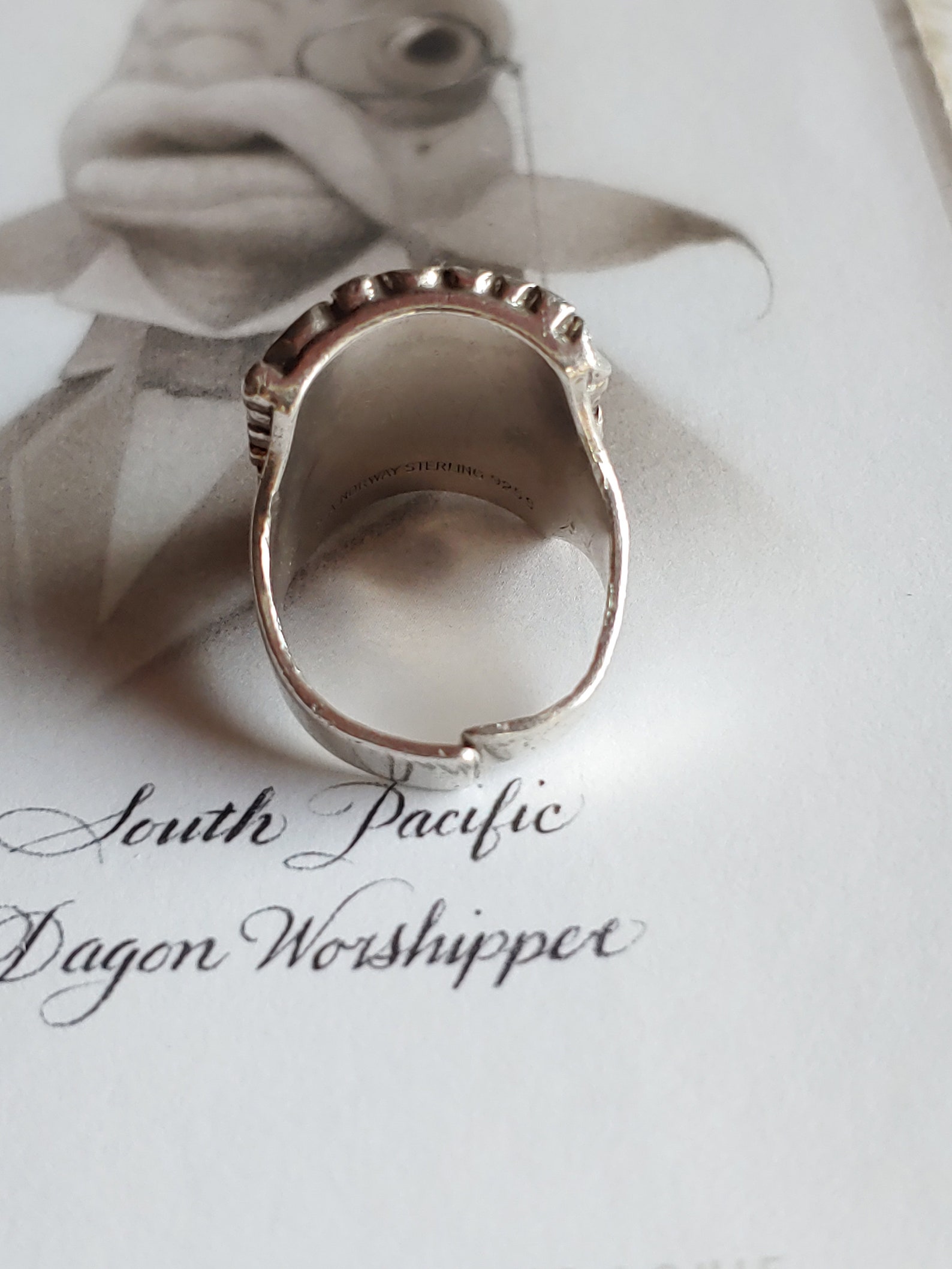 Vintage Uni David Andersen Sterling Silver Circles Ring - Scandinavian ...