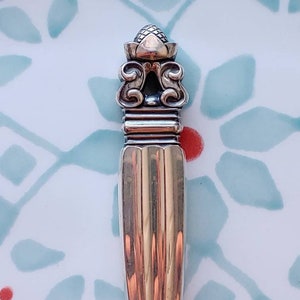 Vintage Georg Jensen Sterling Silver Bar Knife - Cheese & Beer Opener ...