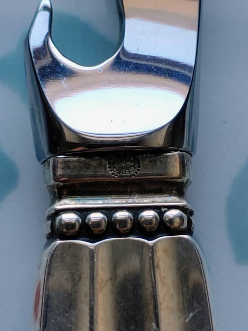 Vintage Georg Jensen Sterling Silver Bar Knife Cheese & Beer - Etsy