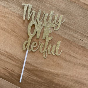 Thirty Onederful Cake Topper, 31st Birthday Cake Topper, 31st Birthday ...