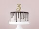 3 Cake Topper 3rd Birthday Cake Topper Glitter Topper Third - Etsy
