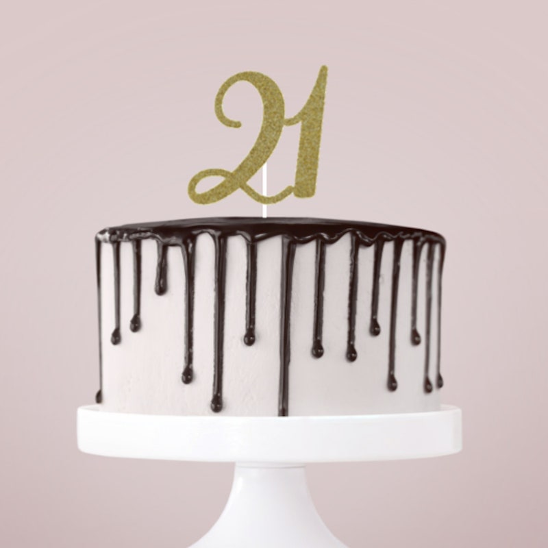 21 Cake Topper - Etsy