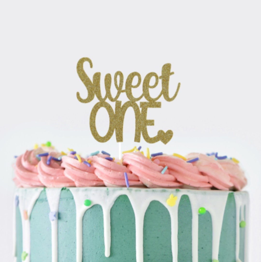 Sweet One Cake Topper, 1st Birthday Cake Topper, 1st Birthday Party ...