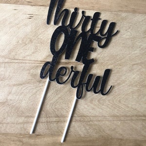 Thirty Onederful Cake Topper, 31st Birthday Cake Topper, 31st Birthday ...
