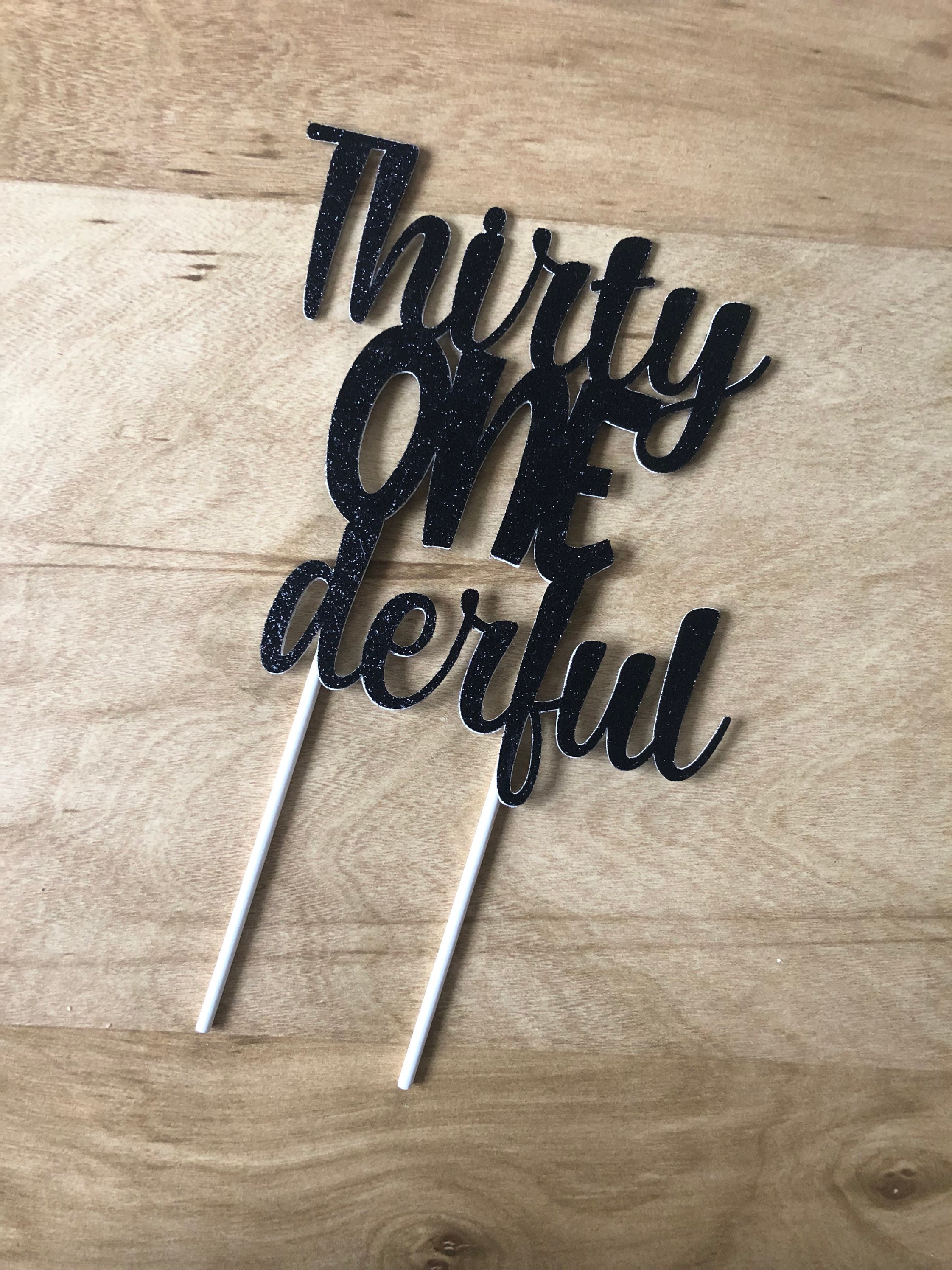 Thirty Onederful Cake Topper 31st Birthday Cake Topper 31st - Etsy