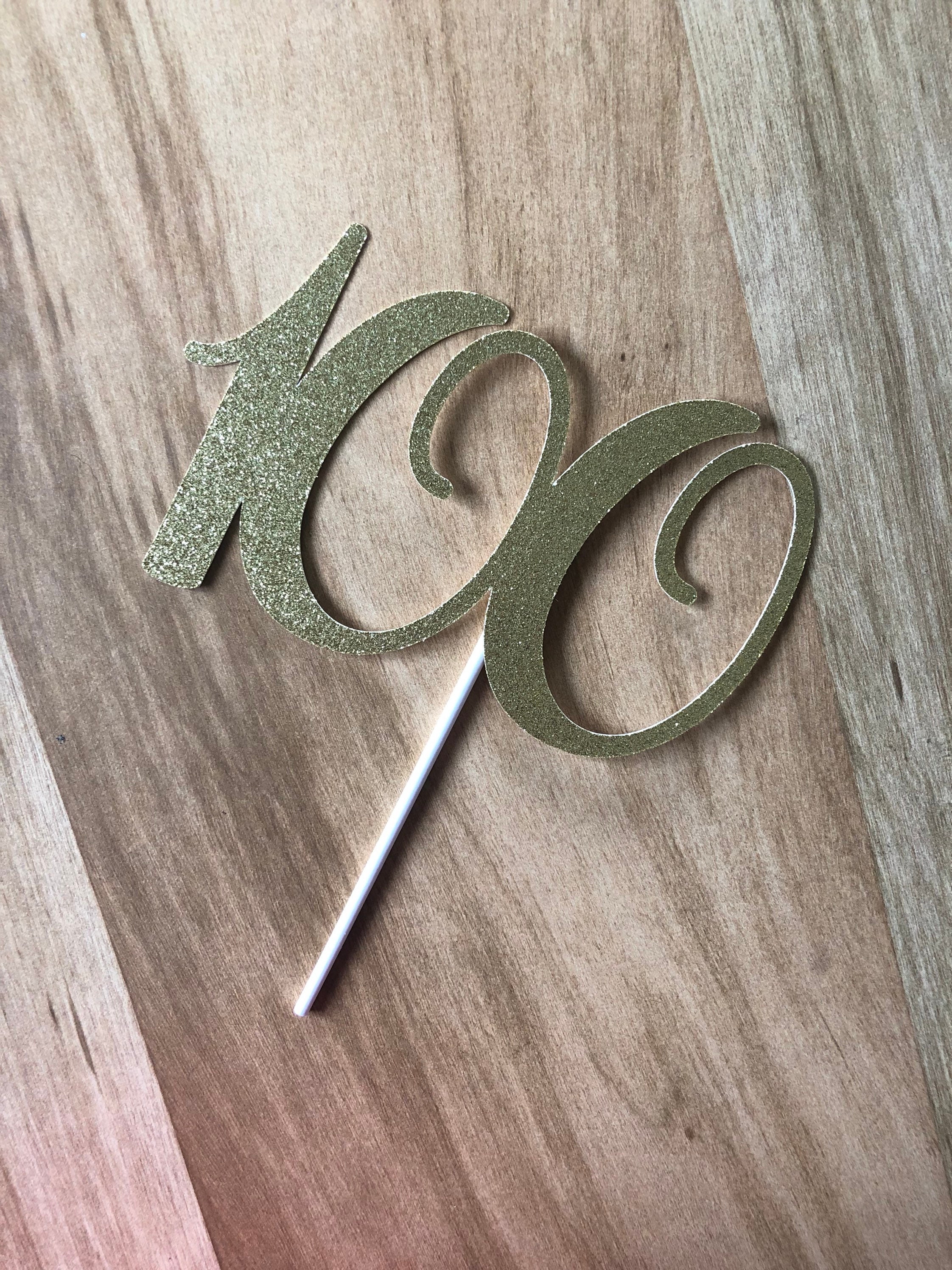 100 Cake Topper 100th Birthday Cake Topper Glitter Topper - Etsy
