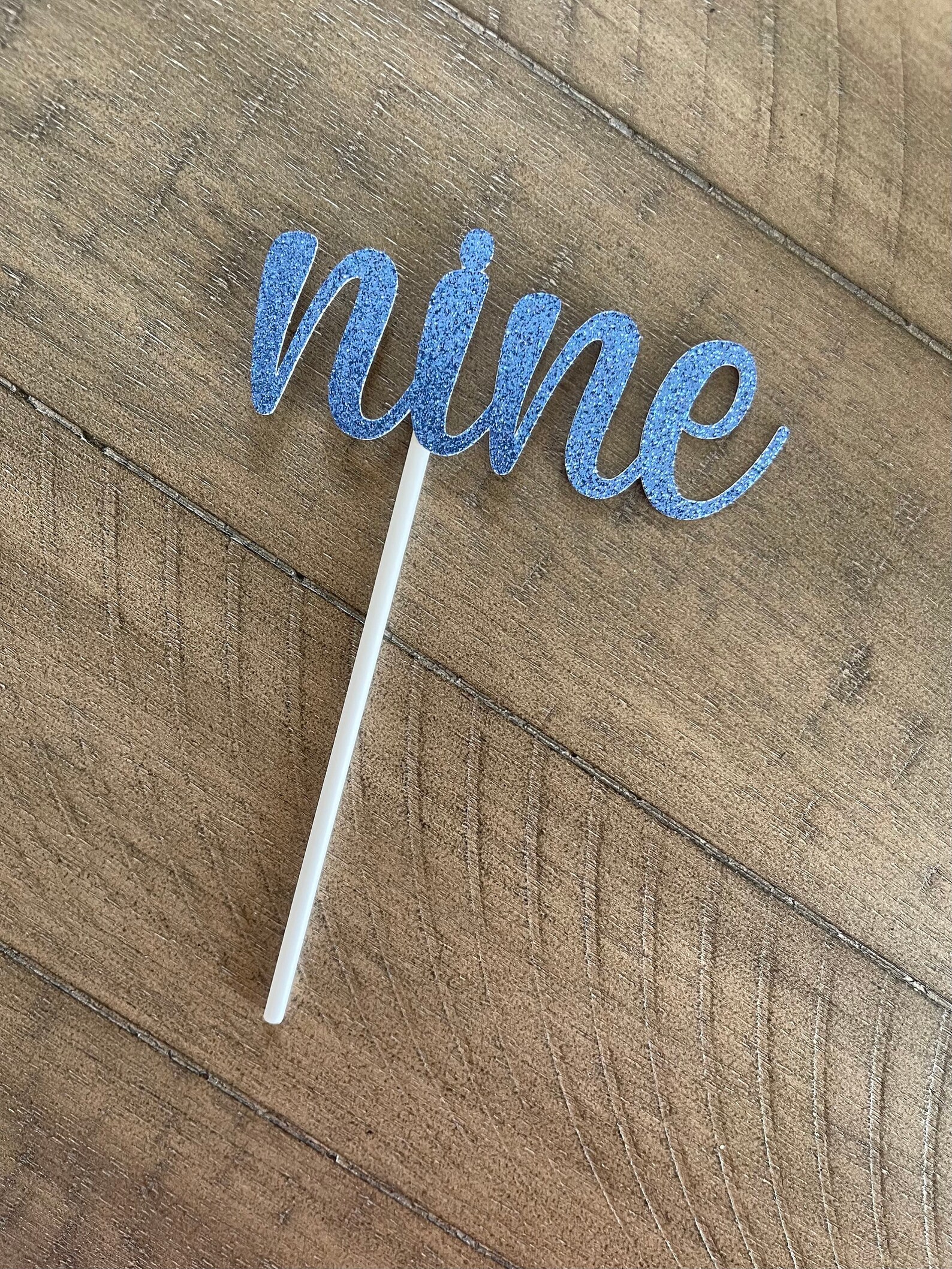 Nine Cake Topper 9th Birthday Cake Topper Ninth Birthday | Etsy