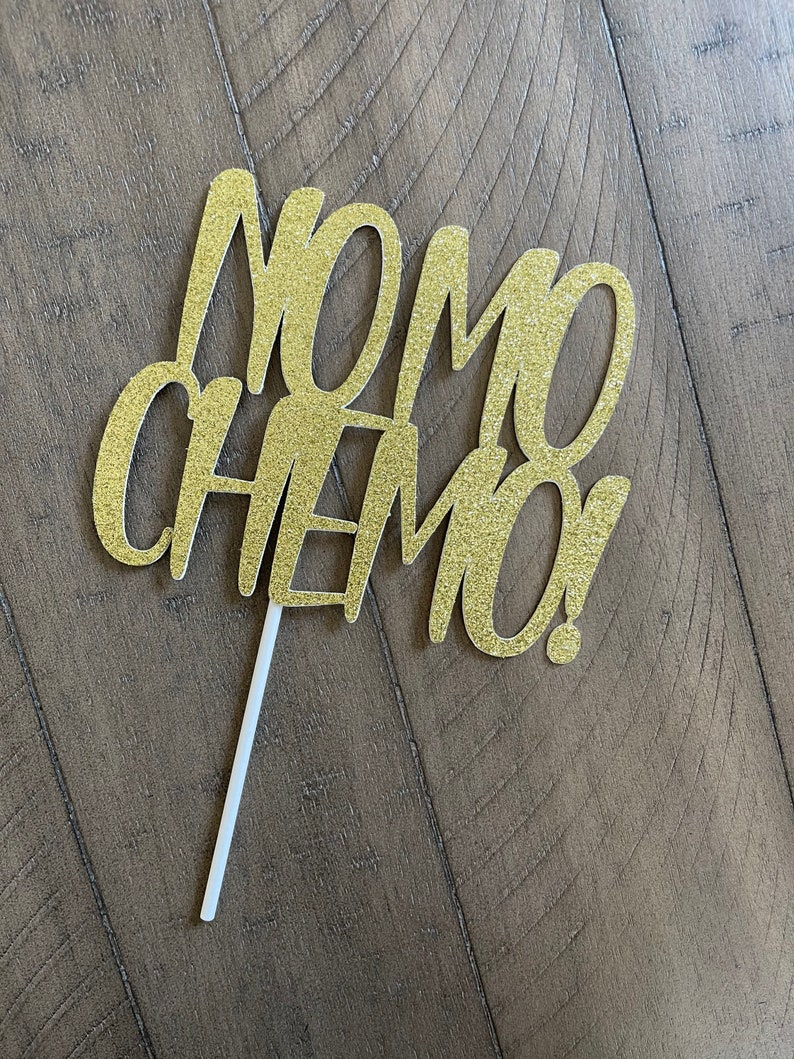 No Mo Chemo, Cancer Free Cake Topper, Cancer Sucks Cake Topper ...