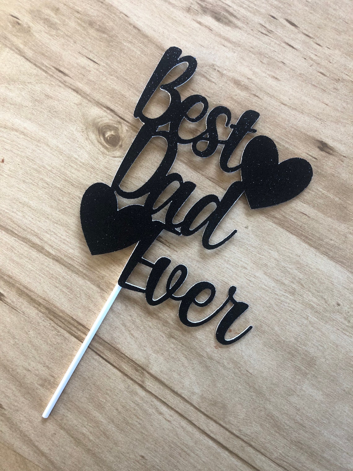 Best Dad Ever Cake Topper Happy Fathers Day Cake Topper | Etsy