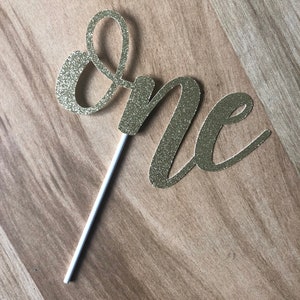 One Cake Topper, 1st Birthday Cake Topper, First Birthday Cake Topper ...