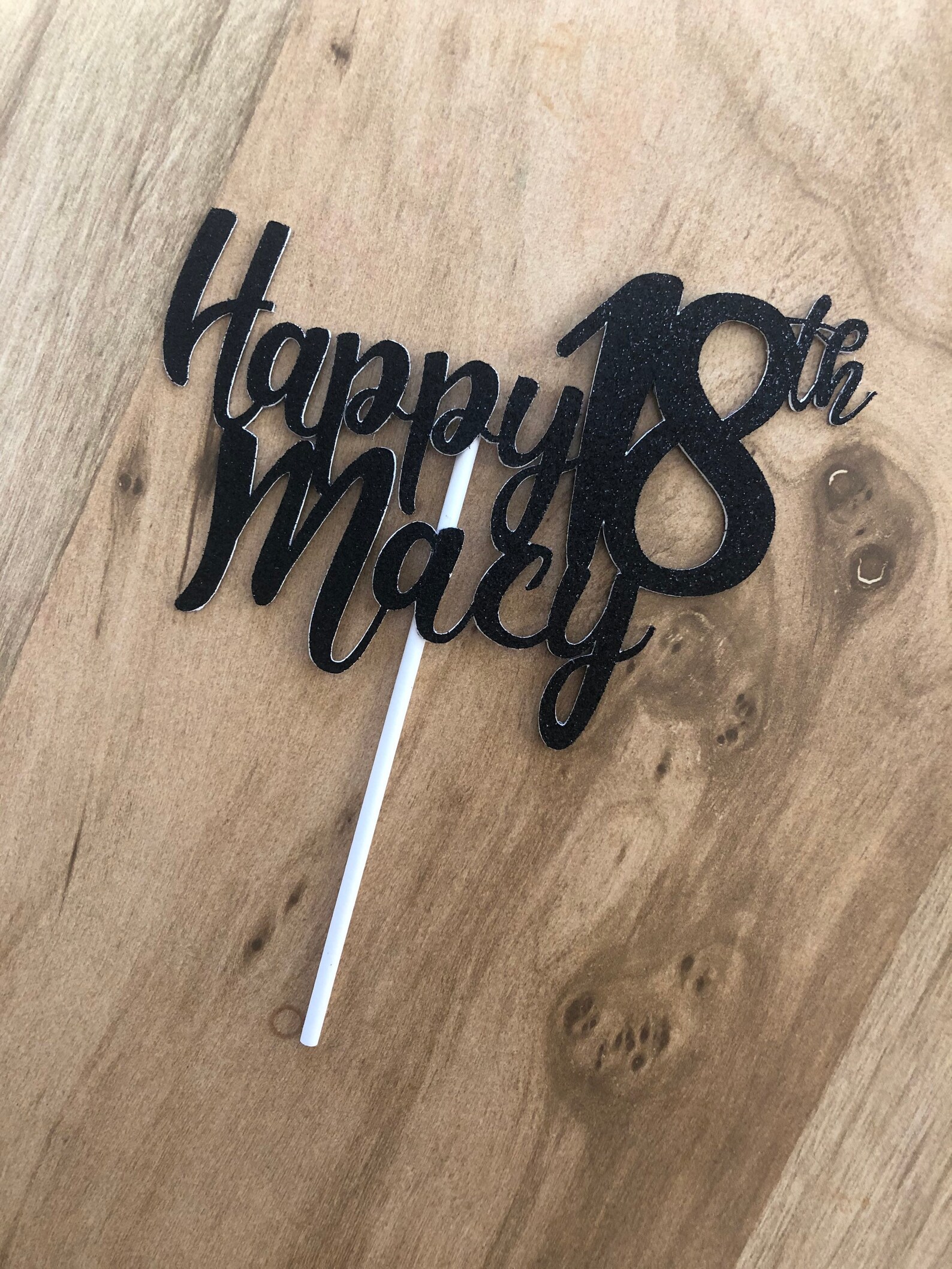 Custom Happy Birthday Cake Topper Custom Topper With Name and - Etsy