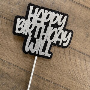 Happy Birthday Sign, Happy Birthday Cake Topper, Kid Birthday Party ...