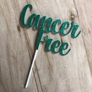 Cancer Free Cake Topper, Cancer Sucks Cake Topper, Celebrating Cancer ...