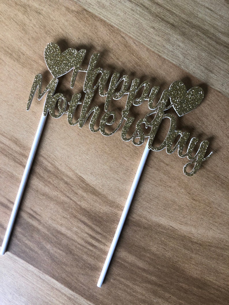 Happy Mothers Day Cake Topper Best Mom Ever Cake Topper - Etsy