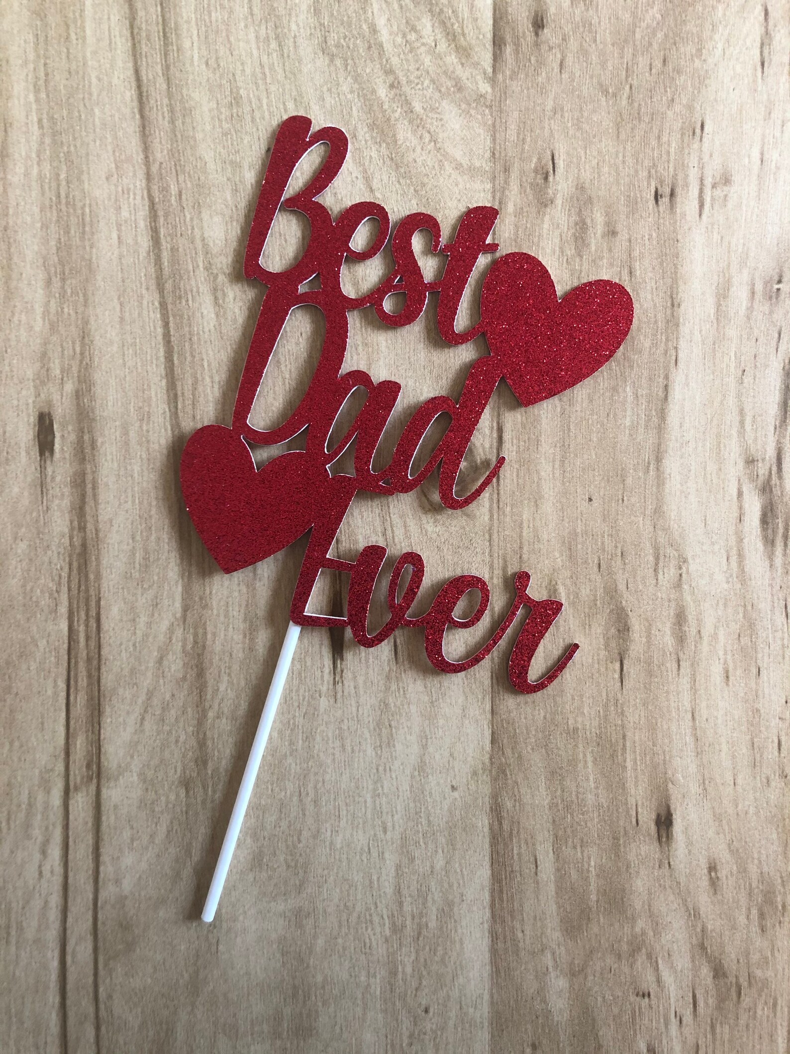 Best Dad Ever Cake Topper Happy Fathers Day Cake Topper - Etsy