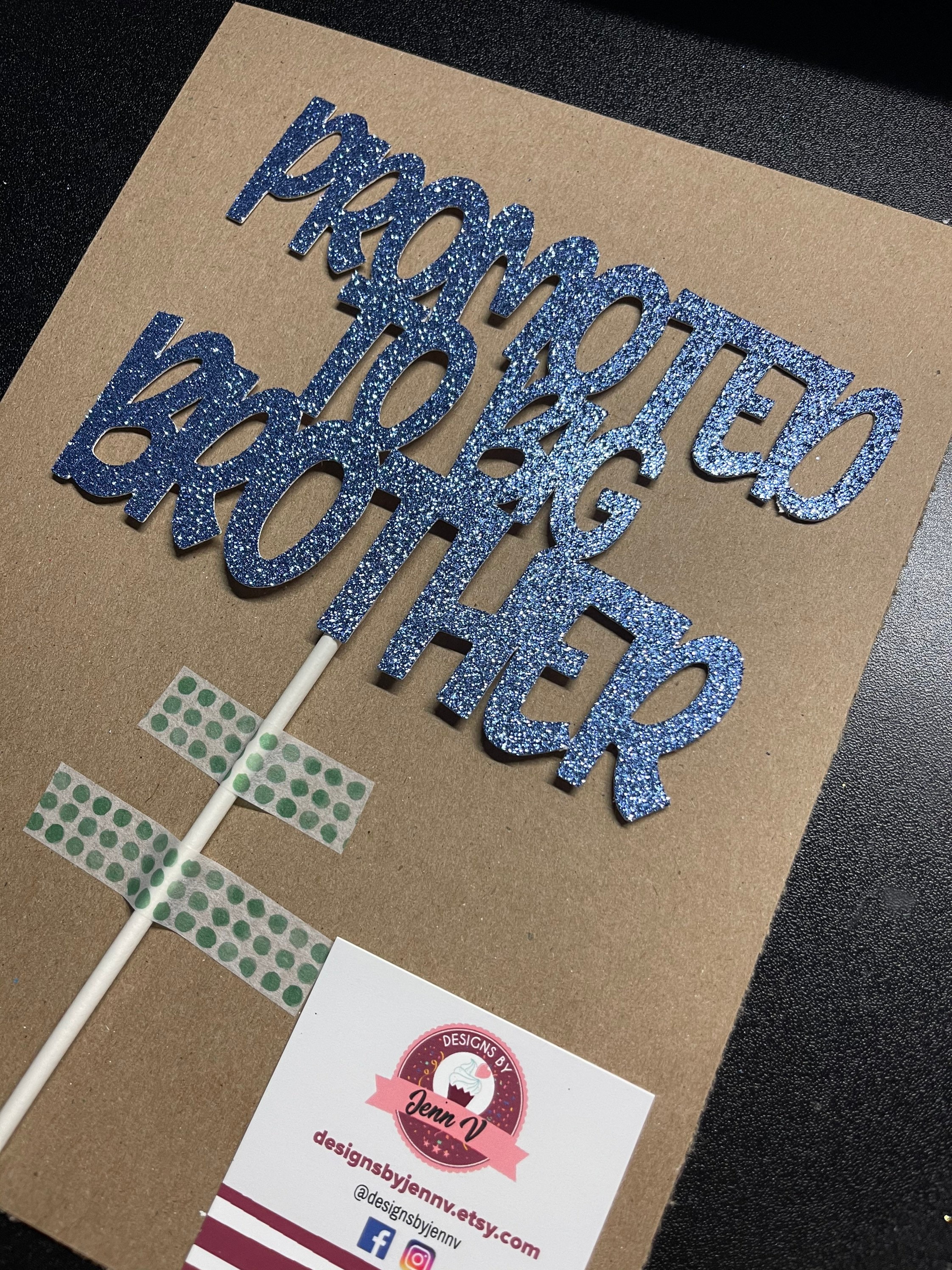 Promoted to Big Brother Cake Topper Surprise Cake Topper | Etsy