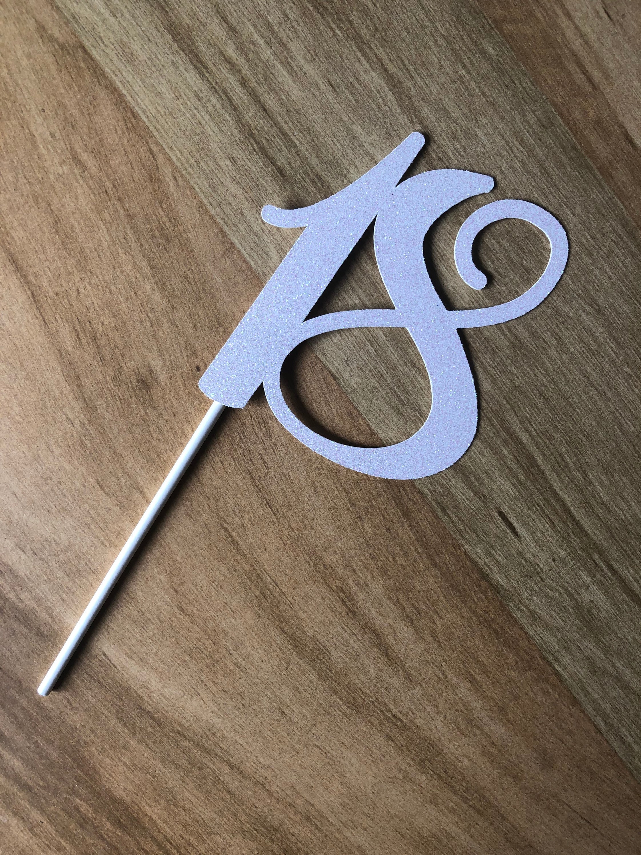 18 Cake Topper 18th Birthday Cake Topper Glitter Topper - Etsy