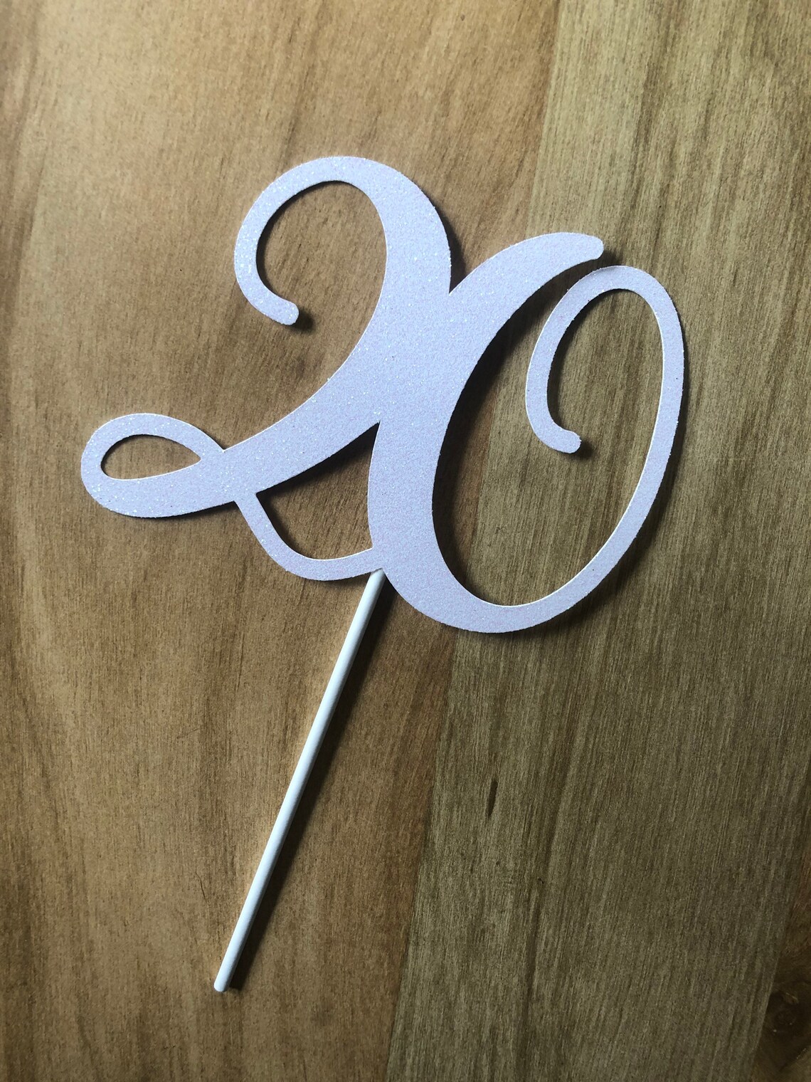 20 Cake Topper 20th Birthday Cake Topper Glitter Topper | Etsy