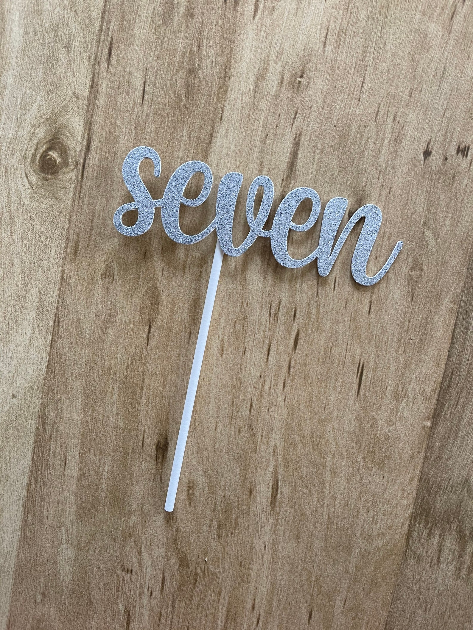 Seven Cake Topper, 7th Birthday Cake Topper, Seventh Birthday Cake ...