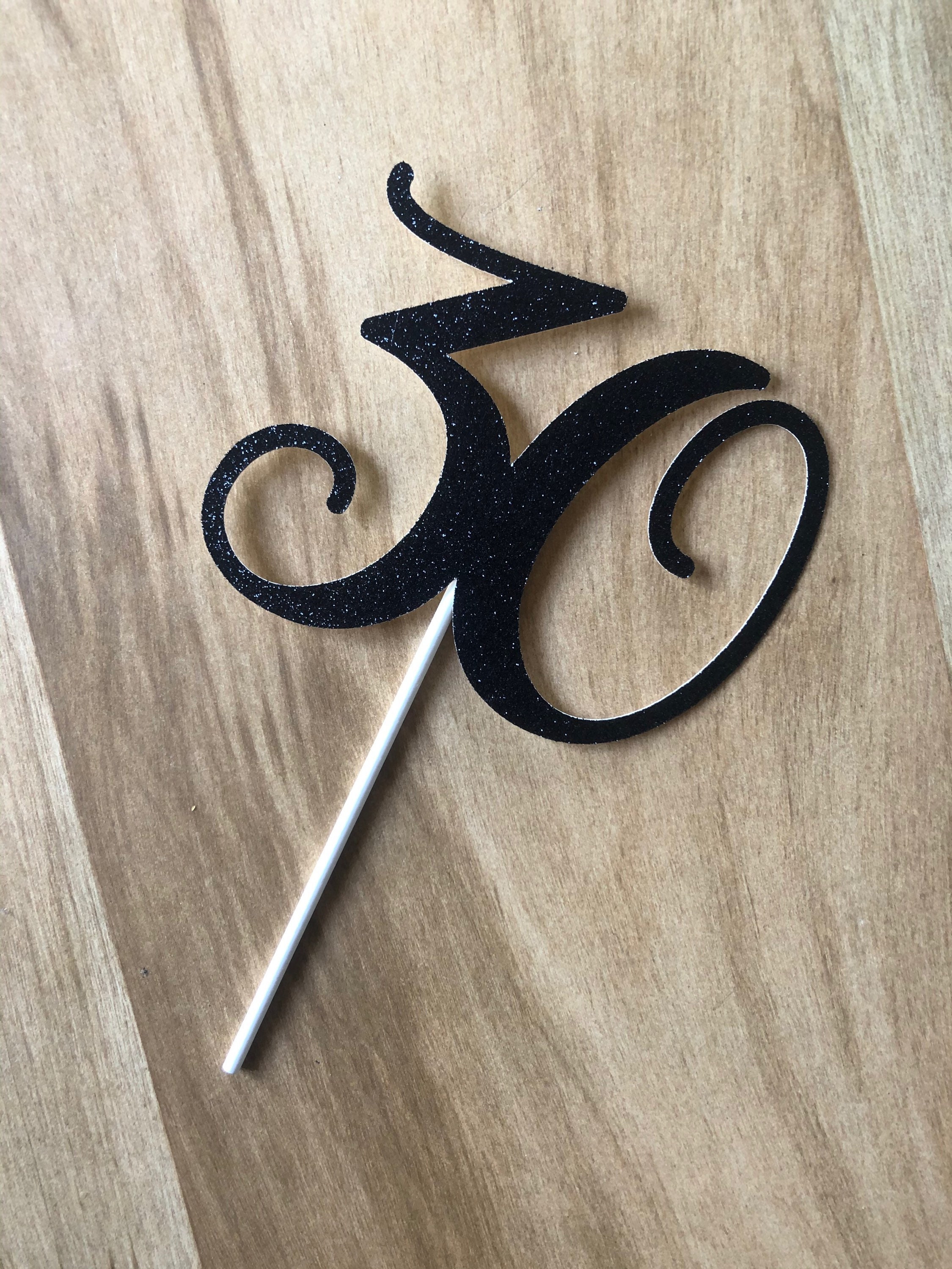 30 Cake Topper 30th Birthday Cake Topper Glitter Topper - Etsy