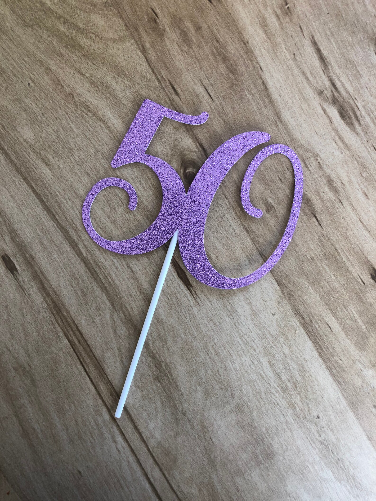 50 Cake Topper 50th Birthday Cake Topper Glitter Topper - Etsy