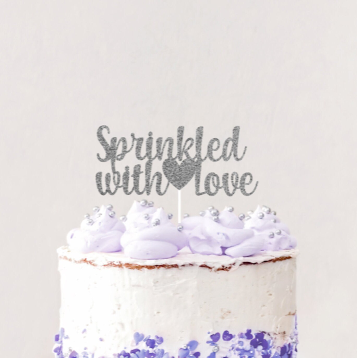 Sprinkled With Love Cake Topper Baby Sprinkle Cake Topper - Etsy
