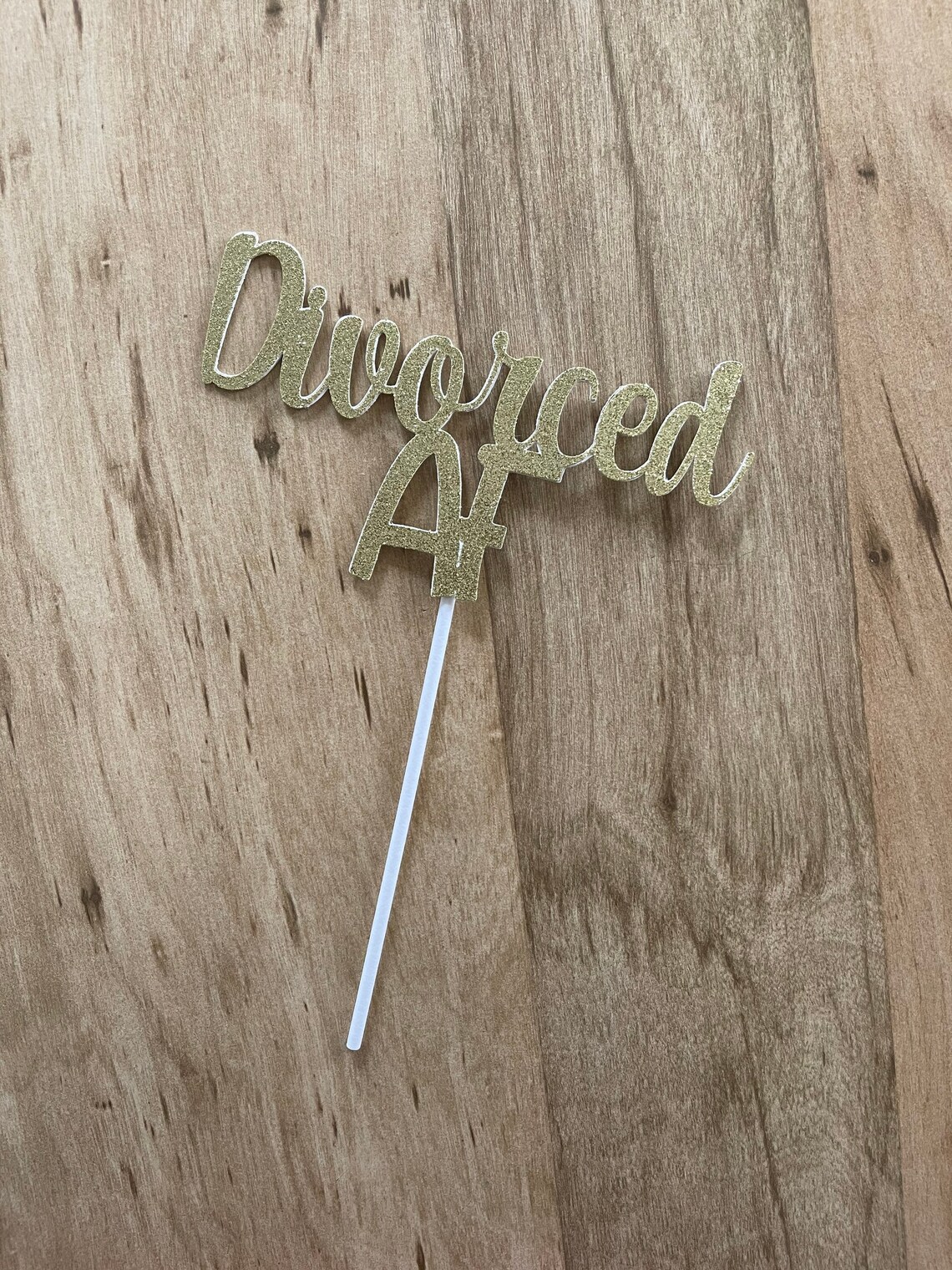 Divorced AF Cake Topper Just Divorced Cake Topper Divorce | Etsy