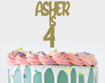 Happy Birthday Cake Topper Birthday Cake Sign Glitter Cake | Etsy