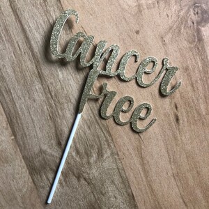 Cancer Free Cake Topper, Cancer Sucks Cake Topper, Celebrating Cancer ...