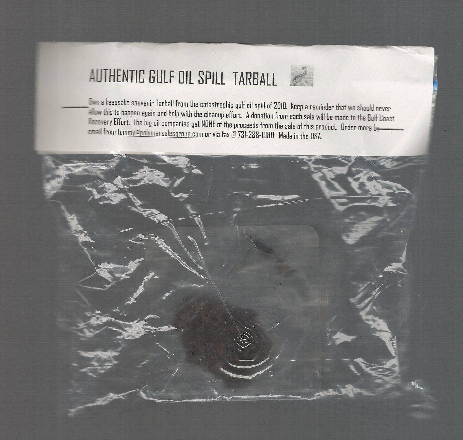 TARBALL BP'S Deepwater Horizon Gulf Coast Oil Spill - Etsy