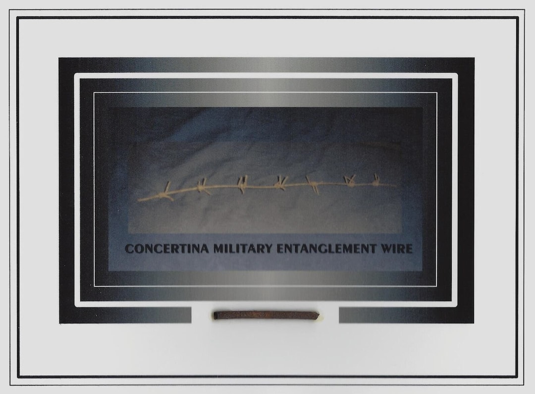 WWII Era Military Concertina ENTANGLEMENT WIRE Small Straight Piece - Etsy