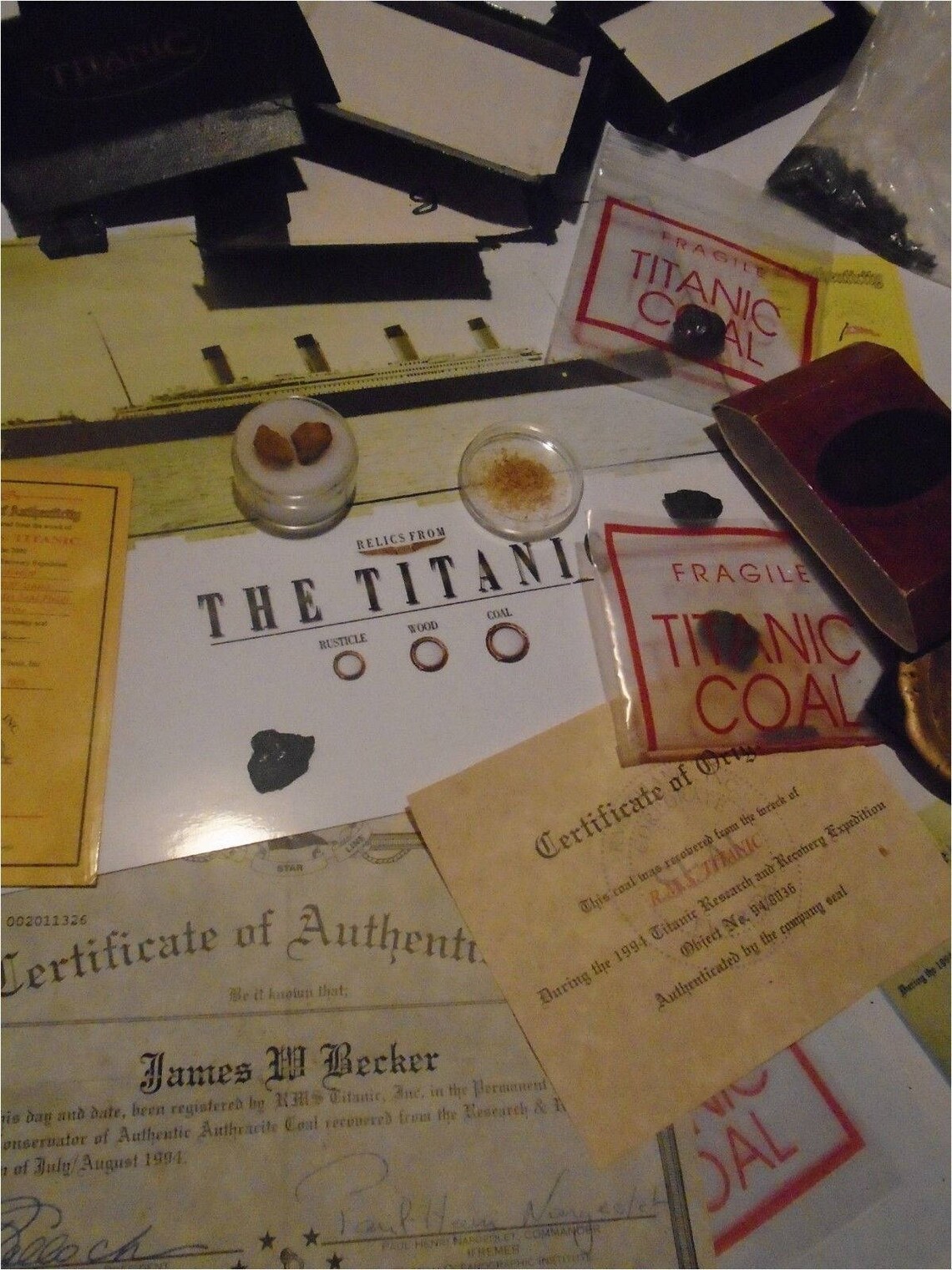 Actual TITANIC Artifacts RELICS Coal Wood Rusticle Pieces - Etsy