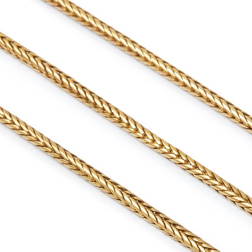 Fox Tail Chain Raw Brass Chain Jewellery Making - Etsy