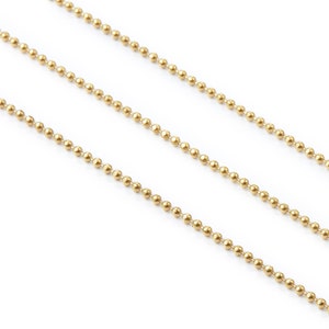 Tiny Ball Chain -raw Brass Chain - Raw Brass - 0.06" X 0.06" - for ...