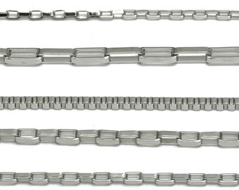 2.5mm Stainless Steel Box Chain, Steel Rolo Chain, Rolo Link Chain ...